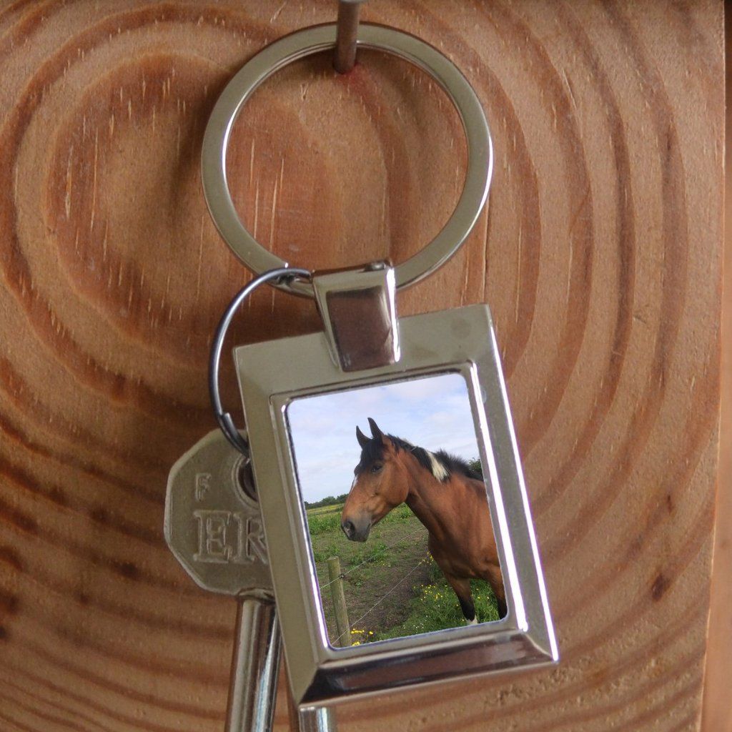 Personalised Photo Rectangle Metal Keyring UK Next Day Delivery ...