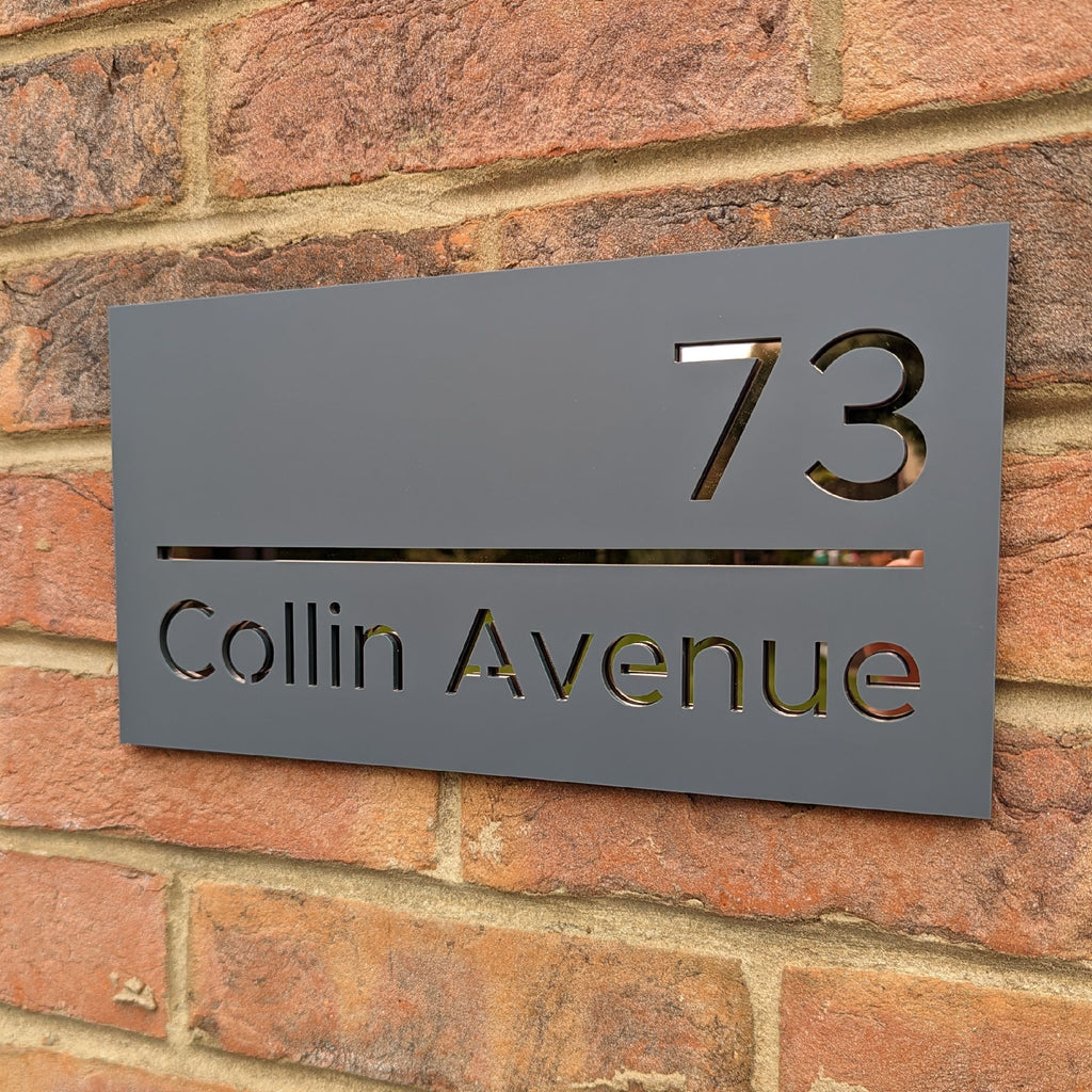 Personalised Floating Modern & Contemporary House Sign | Always Personal