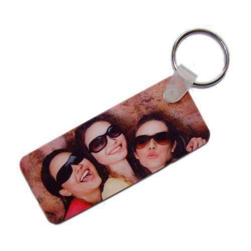 Personalised Double Sided Rectangle Photo Plastic Keyring UK Next Day ...